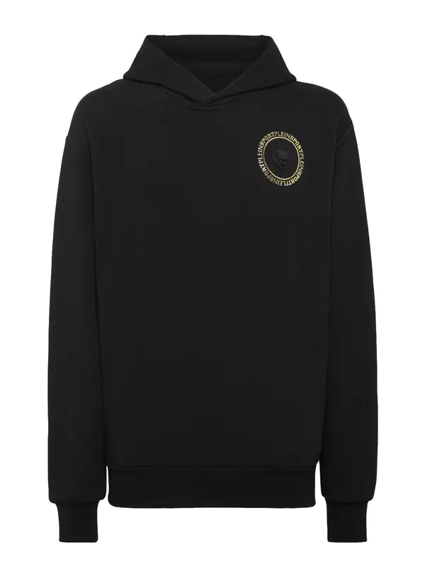 PLEIN SPORT Cotton Hoodie - Black