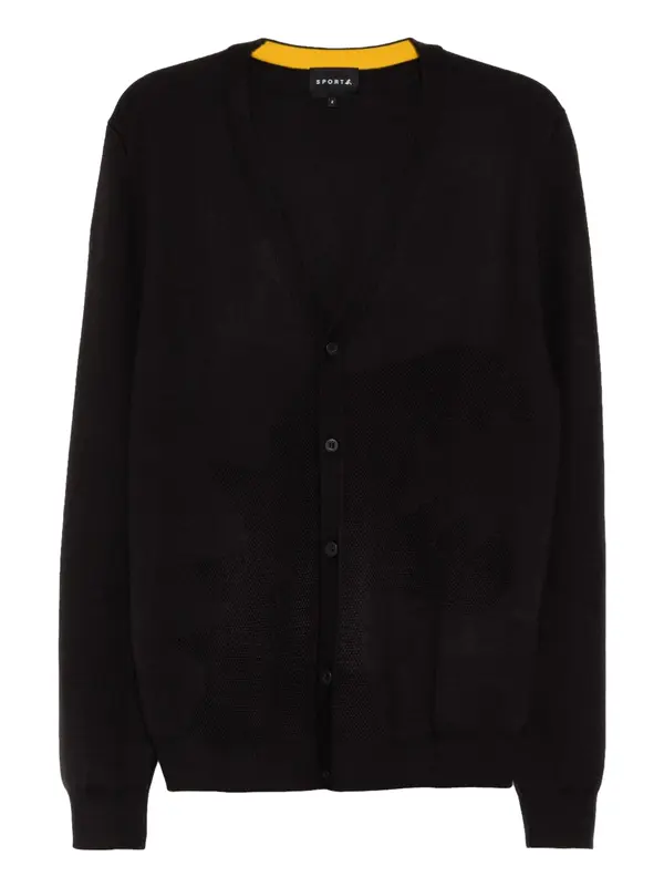 SPORT B. BY AGNÈS B. Jacquard Cardigan - Black