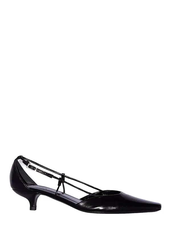 By Far 40mm Francine Leather Pumps - Black