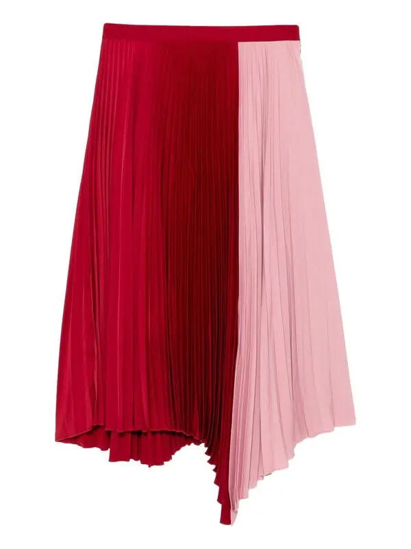Maison Kitsuné Pleated Midi Skirt - Pink