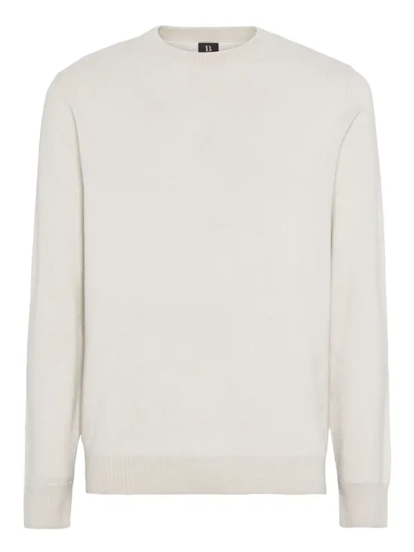 Boggi Milano Round Neck Jumper - Neutrals