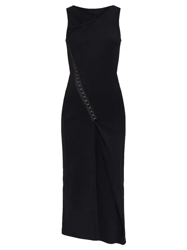 MAISON MARGIELA Overlapping-panel Midi Dress - Black