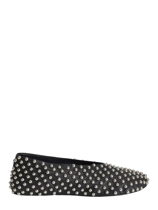 JIL SANDER Studded Ballerina Flats - Black