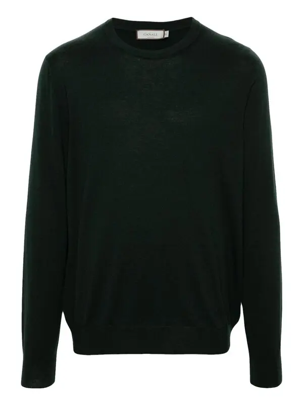 Canali Crew-neck Sweater - Green