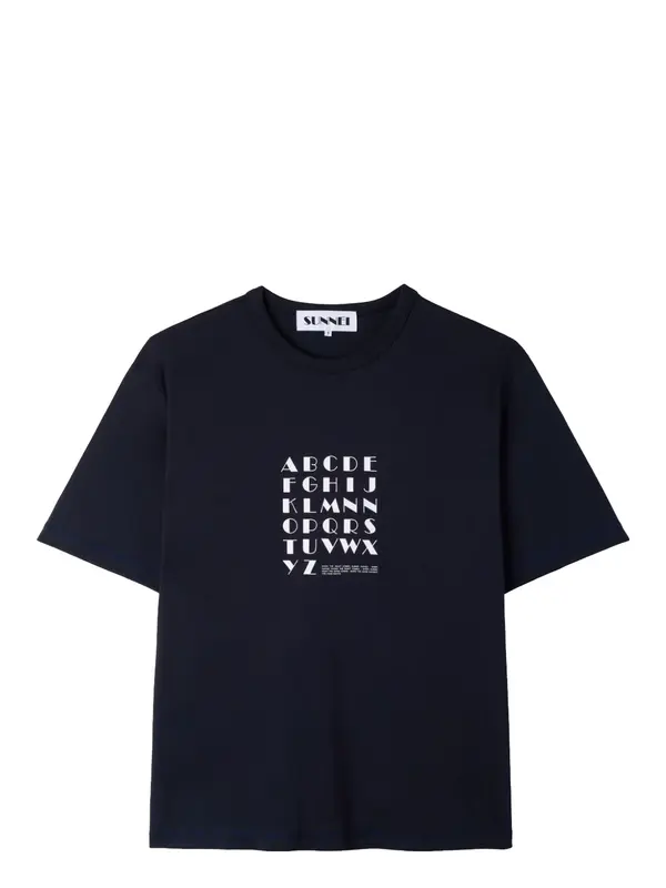 Sunnei Graphic-print T-shirt - Blue
