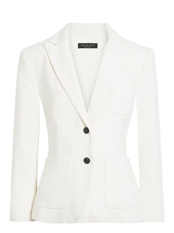 Rag & Bone Nancy Wool-blend Blazer - Ivory