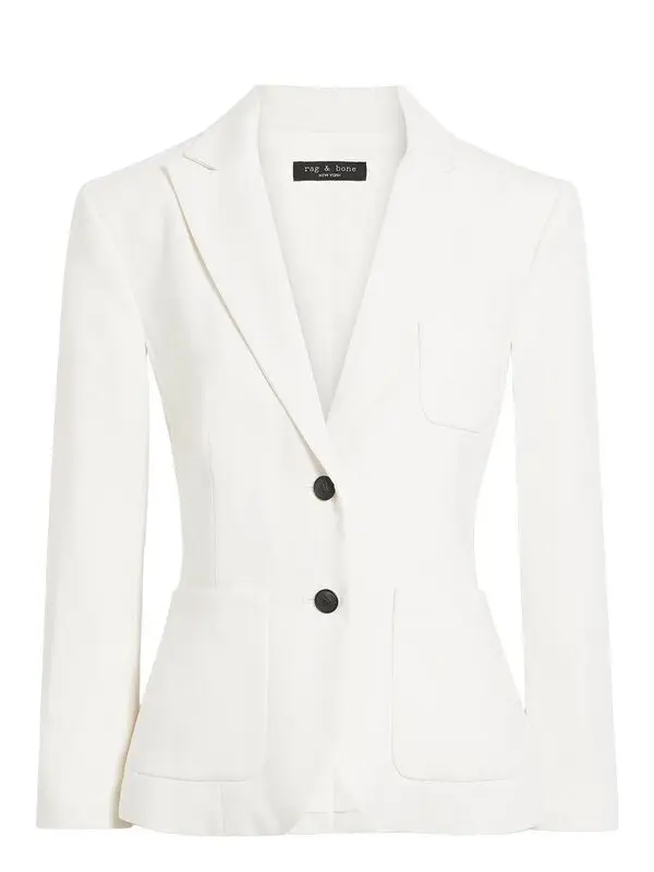 Rag & Bone Nancy Wool-blend Blazer - Ivory