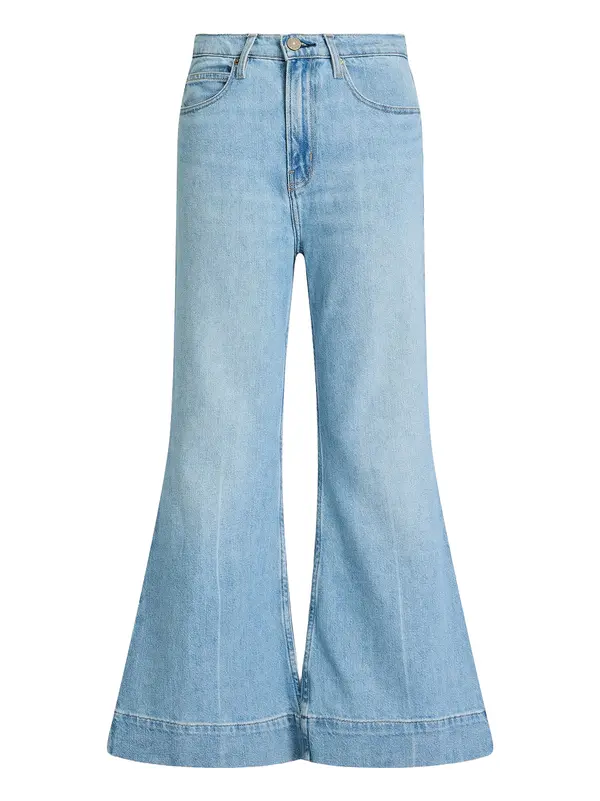 FRAME Extreme High-rise Flared Jeans - Light Denim