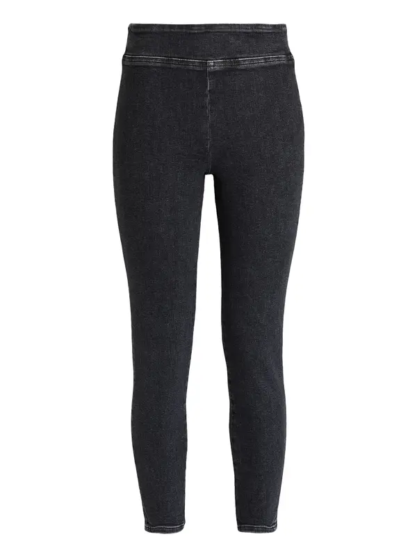 FRAME Jetset Cropped Skinny Jeans - Black