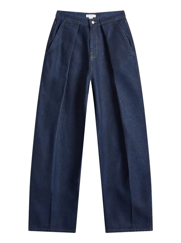 Good American Pleated Jeans - Indigo