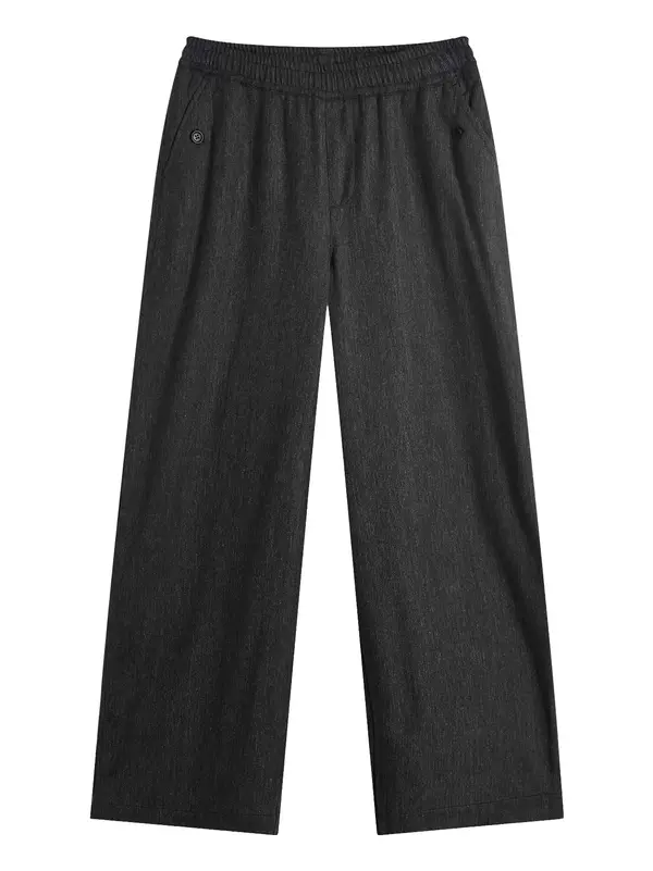 You Must Create Miners Wool Wide Tailored Trousers - Charcoal