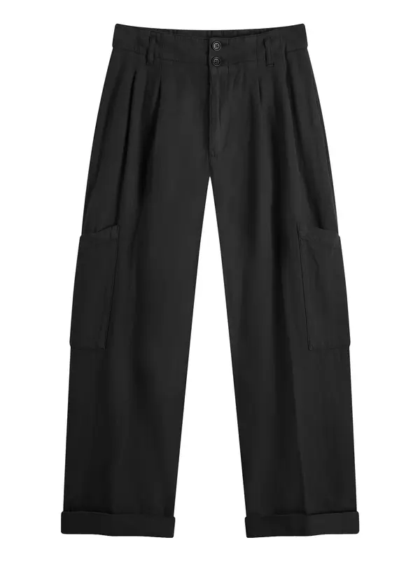 You Must Create Grease Wide Leg Trousers - Black