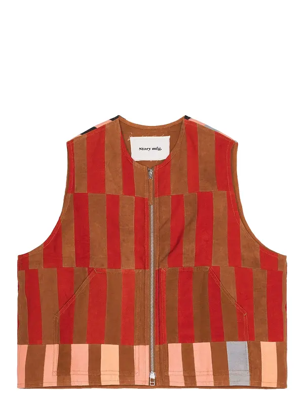 STORY MFG. Saturn Vest - Stripe Patchwork