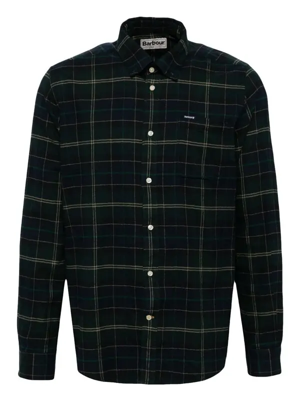 Barbour Check Pattern Shirt - Green