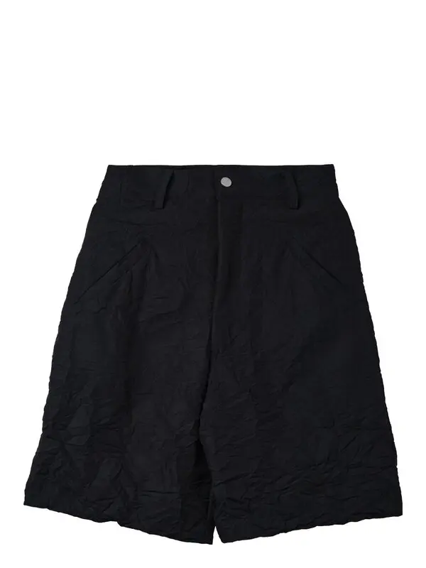 SPENCER BADU Wrinkled Shorts - Black
