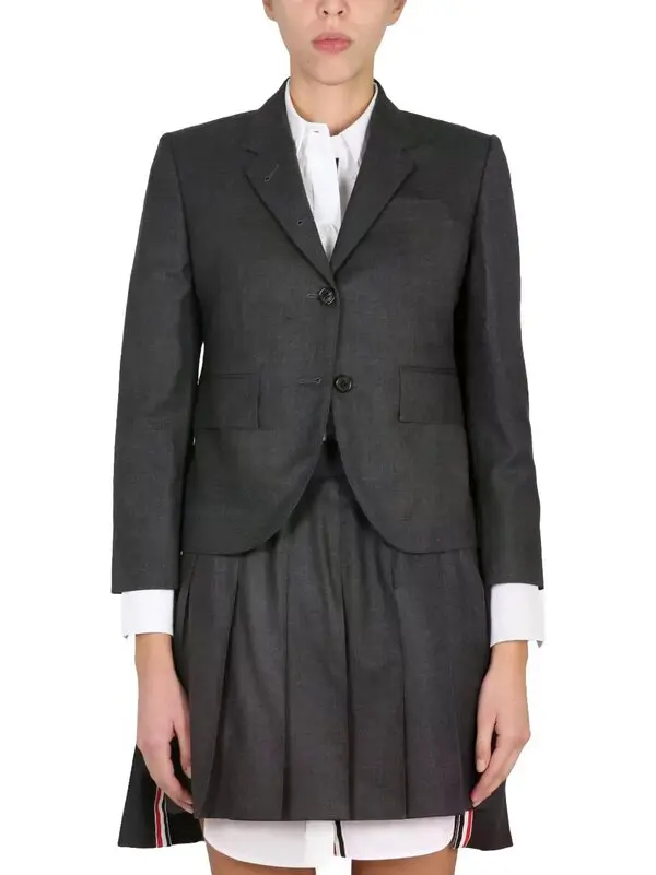 Thom Browne Cropped Single-breasted Blazer - Grey
