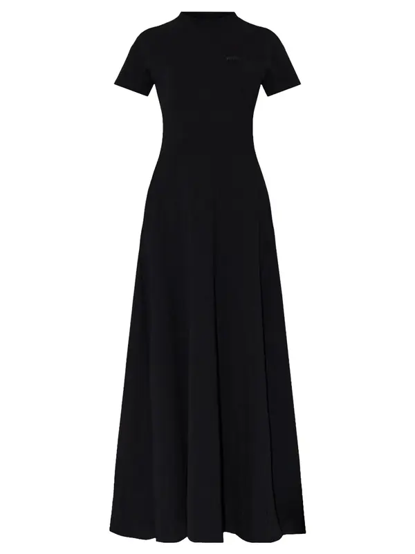 Vetements Flared Maxi Dress - Black
