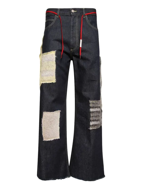 Marni Layered-design Jeans - Blue