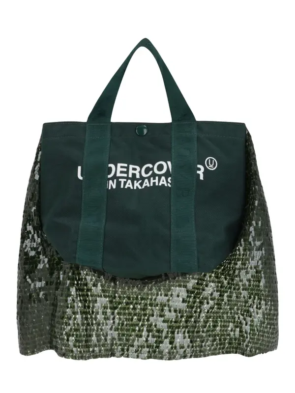 UNDERCOVERISM Sequinned Tote Bag - Green