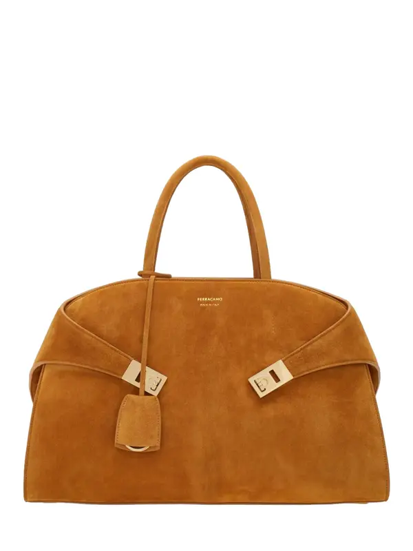 FERRAGAMO Medium Hug Tote Bag - Neutrals