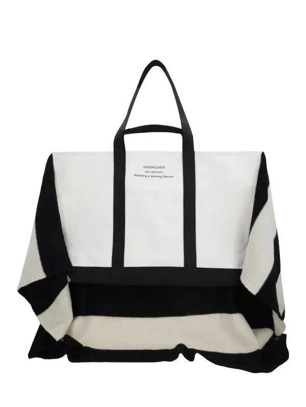 UNDERCOVERISM Striped Tote Bag - White