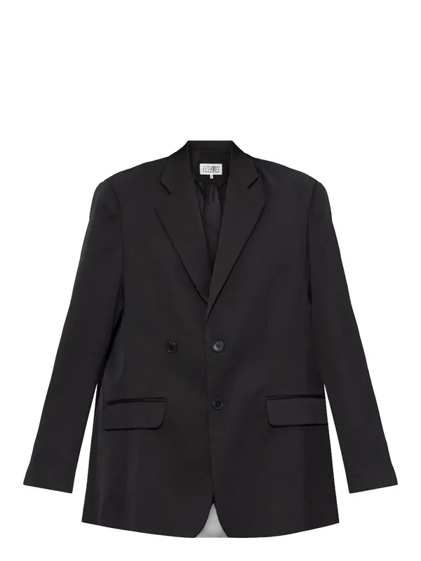 MAISON MARGIELA Panelled Double-breasted Jacket - Black