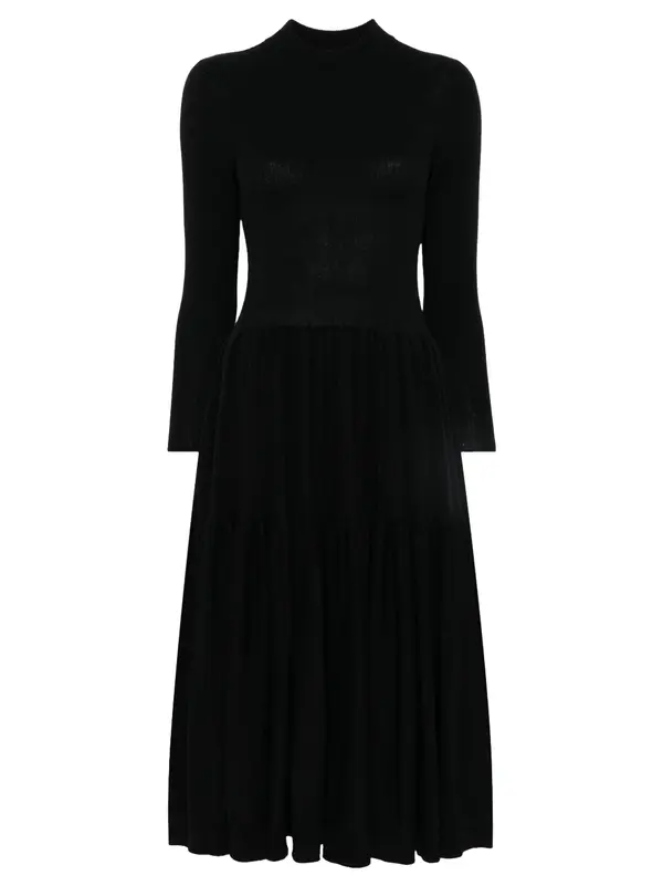 CFCL Pleated Maxi Dress - Black