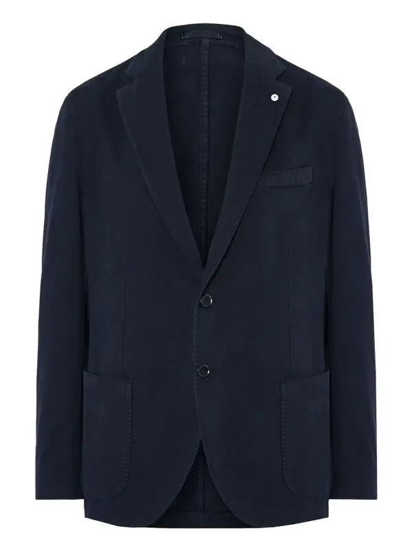 LUIGI BIANCHI MANTOVA Single-breasted Blazer - Blue