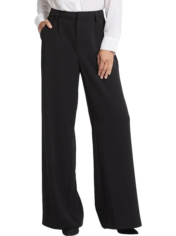 NYDJ Wide Leg Trousers - Black
