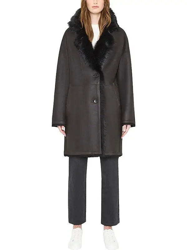 HISO August Reversible Shearling Jacket - Java Matte