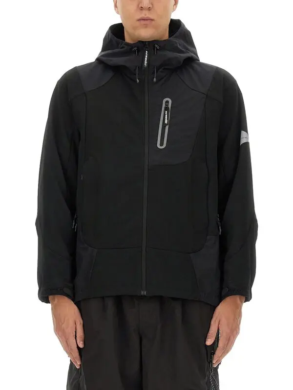 AND WANDER Hooded Jacket - Black