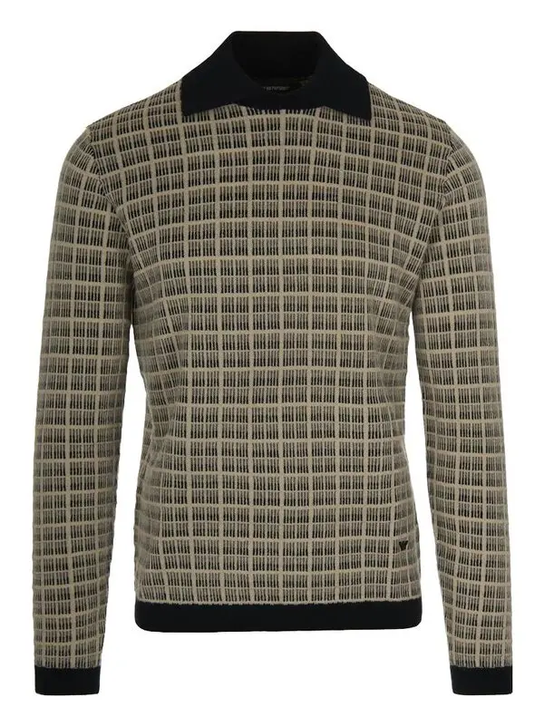 Emporio Armani Crewneck Sweater - French Oak Check