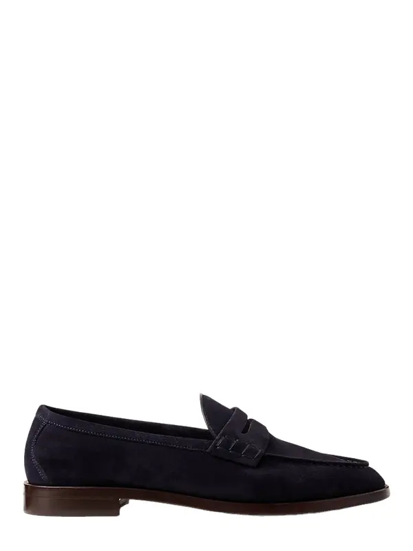 Ralph Lauren Bolden Calf-suede Penny Loafer - Navy