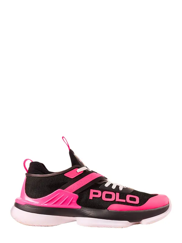 Ralph Lauren Pink Pony Tech Court Pro Sneakers - Black/blaze Fuchsia