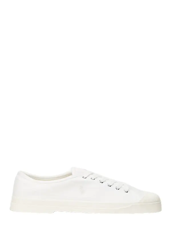 Ralph Lauren Essence 100 Canvas Cap-toe Sneaker - Deckwash White