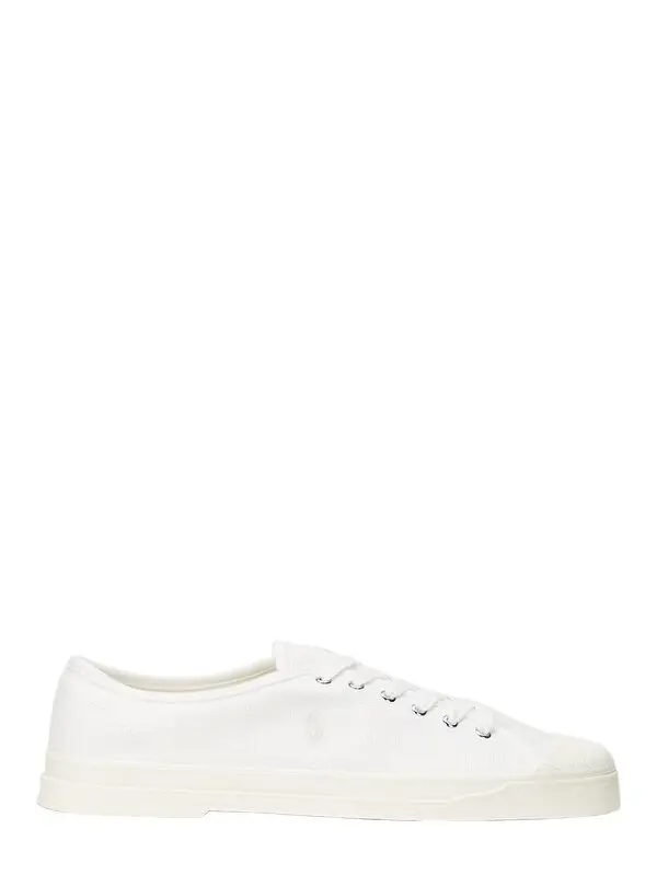 Ralph Lauren Essence 100 Canvas Cap-toe Sneaker - Deckwash White