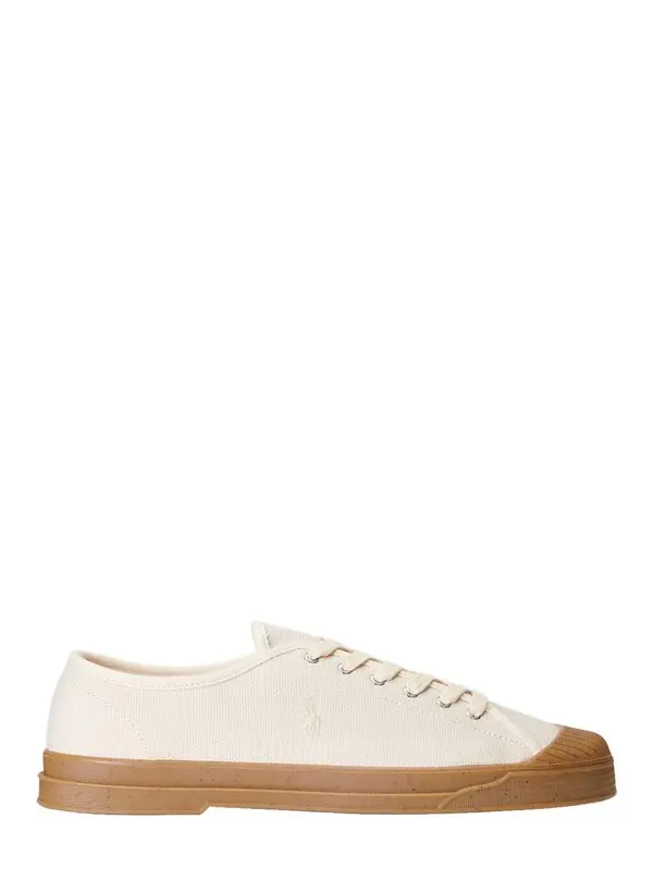 Ralph Lauren Essence 100 Canvas Cap-toe Sneaker - Winter Cream