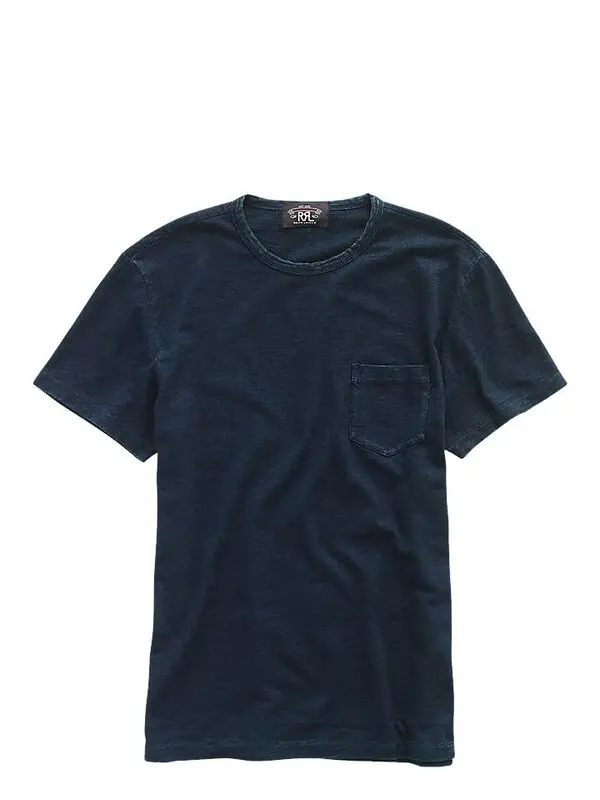 Ralph Lauren Indigo Jersey Pocket T-shirt - Rinsed Indigo
