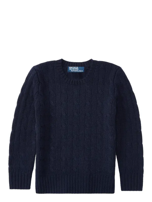 Ralph Lauren Cable-knit Cashmere Sweater - Refined Navy