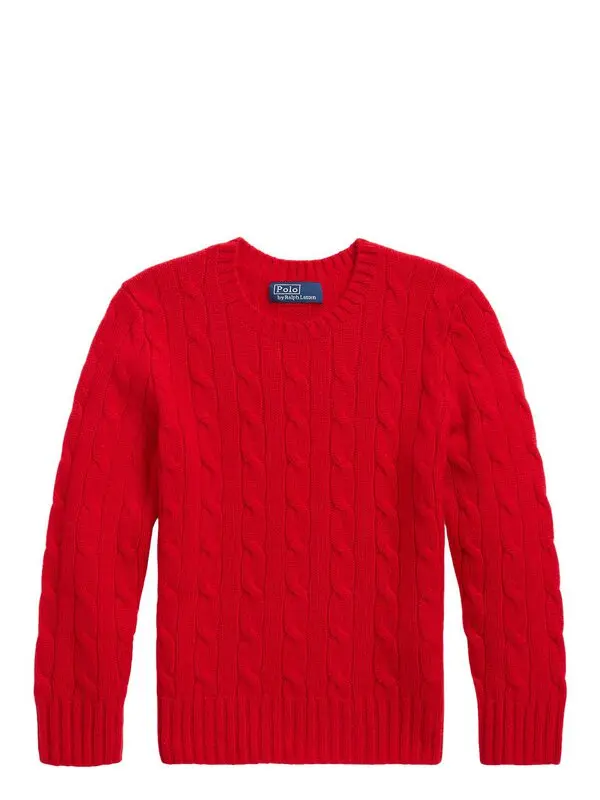 Ralph Lauren Cable-knit Cashmere Sweater - Rl2000 Red