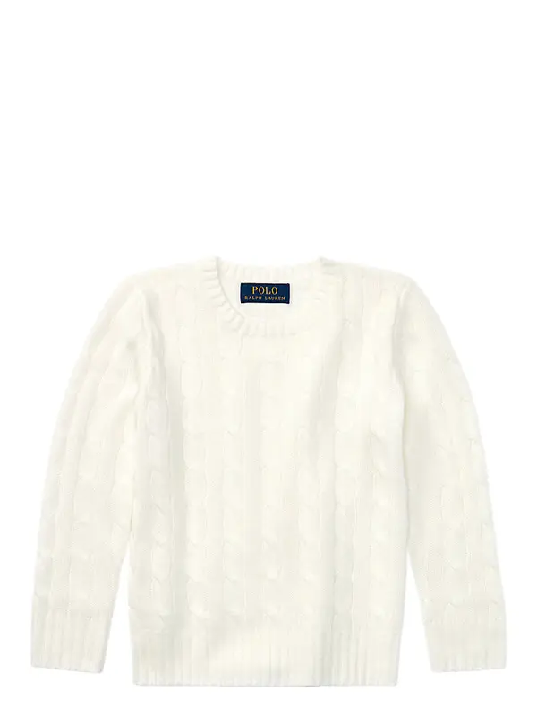 Ralph Lauren Cable-knit Cashmere Sweater - Warm White