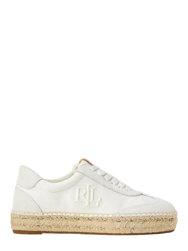 Ralph Lauren Luize Espadrille Sneaker - Snow White/bianco
