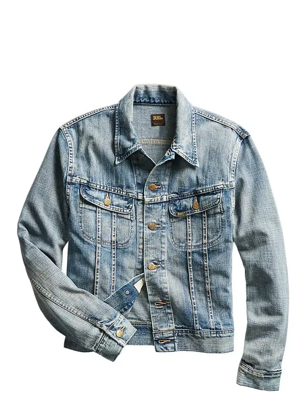 Ralph Lauren Leeland Indigo Denim Trucker Jacket - Leeland Wash
