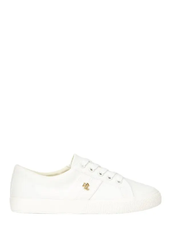 Ralph Lauren Canvas Low Top Sneakers - White