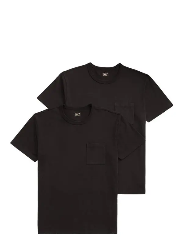Ralph Lauren Garment-dyed Pocket T-shirt 2-pack - Black