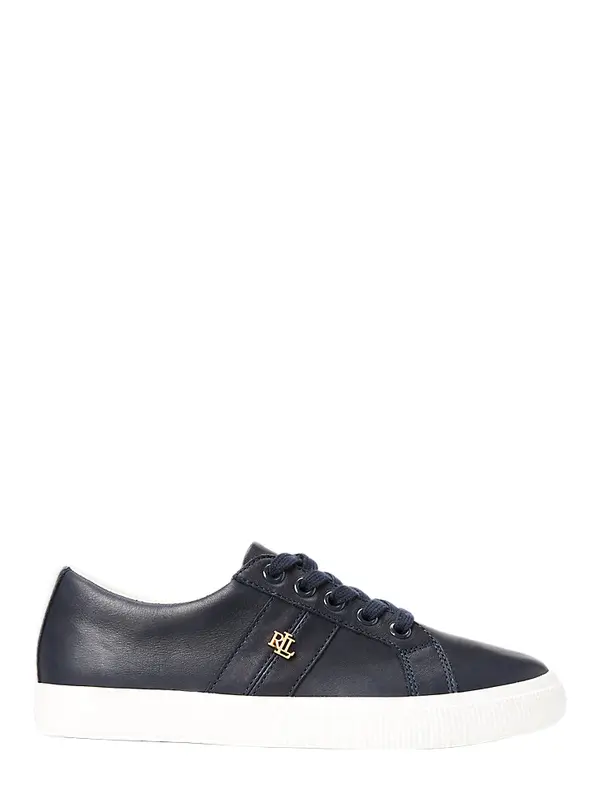 Ralph Lauren Janson Ii Nappa Leather Sneaker - Lauren Navy