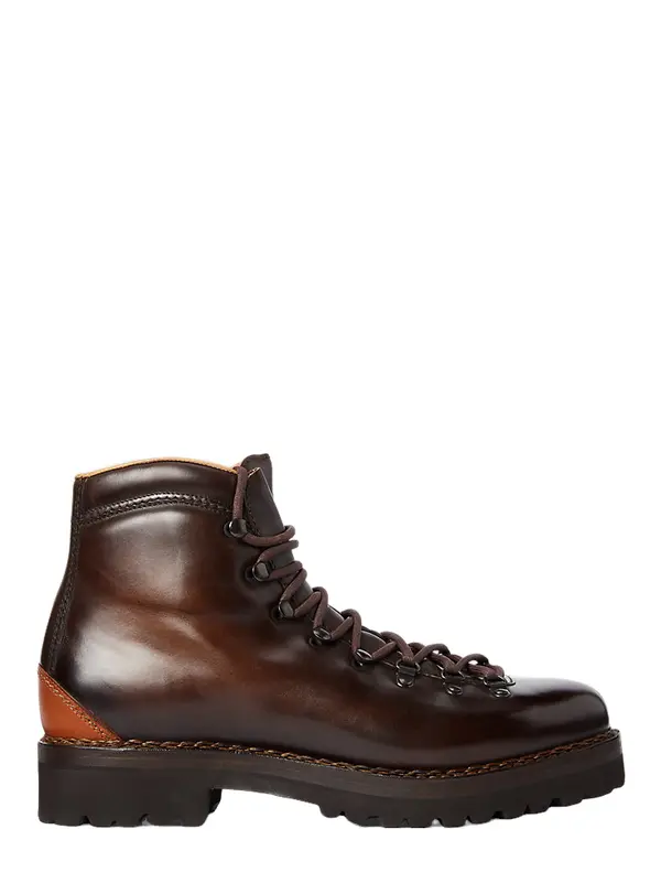 Ralph Lauren Darrow Calfskin Boots - Dark Brown
