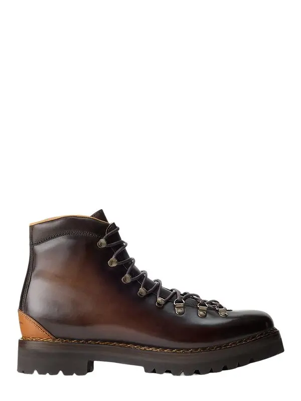 Ralph Lauren Darrow Calfskin Boots - Dark Brown