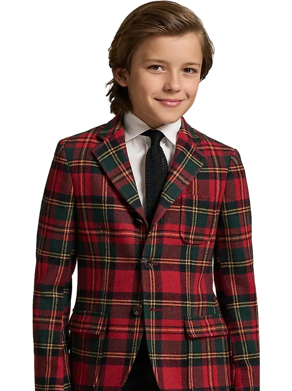 Ralph Lauren Plaid Wool-blend Sport Coat - Holiday Plaid