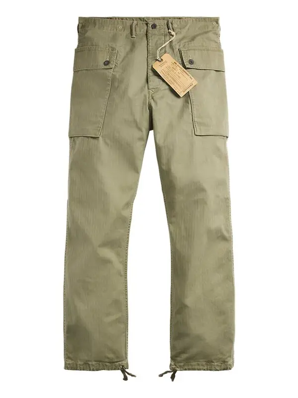 Ralph Lauren Herringbone Field Cargo Pant - Olive